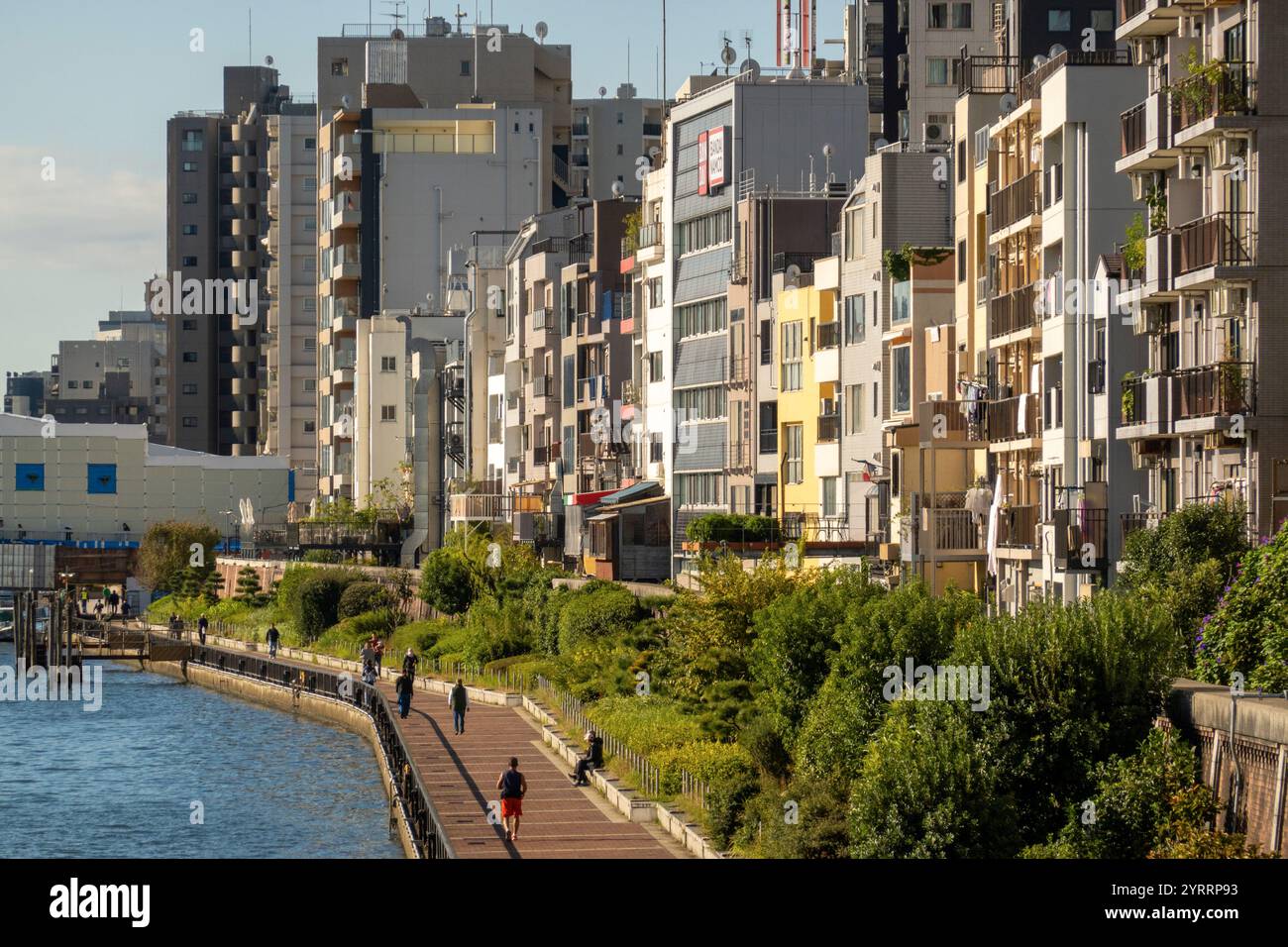 City of Asakusa Taito with the Sumida park and riverfront skyline Tokyo ...
