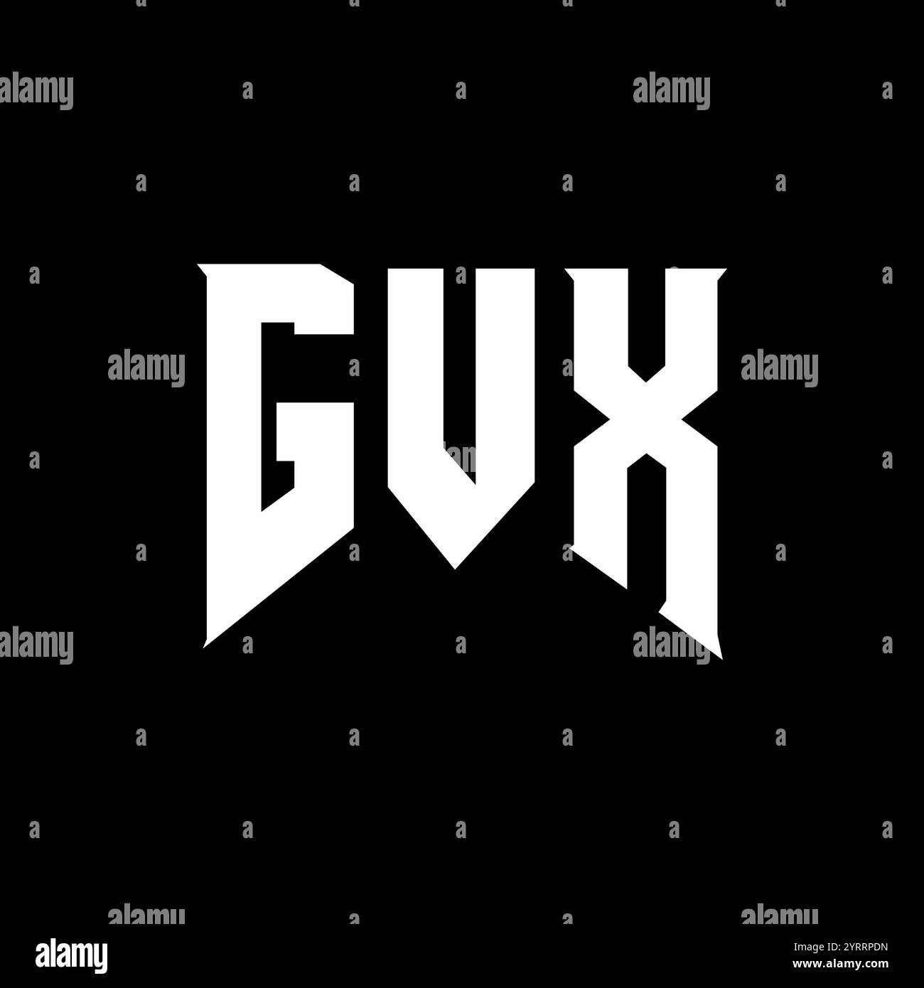 Gvx logo design hi-res stock photography and images - Alamy