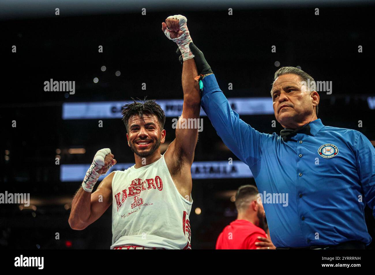 Gabriel Muratalla win vs Carlos Fontes Bantamweight fight during their ...