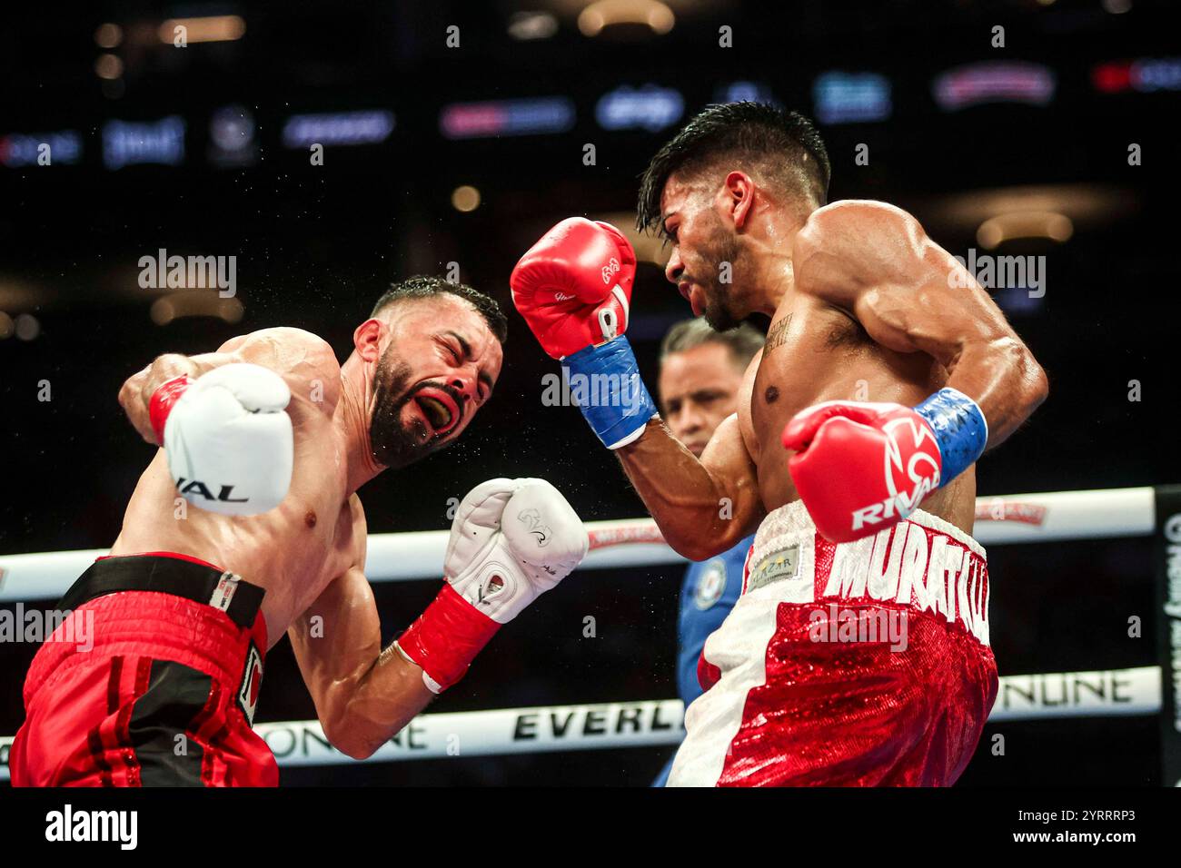 Gabriel Muratalla and Carlos Fontes Bantamweight fight during their ...