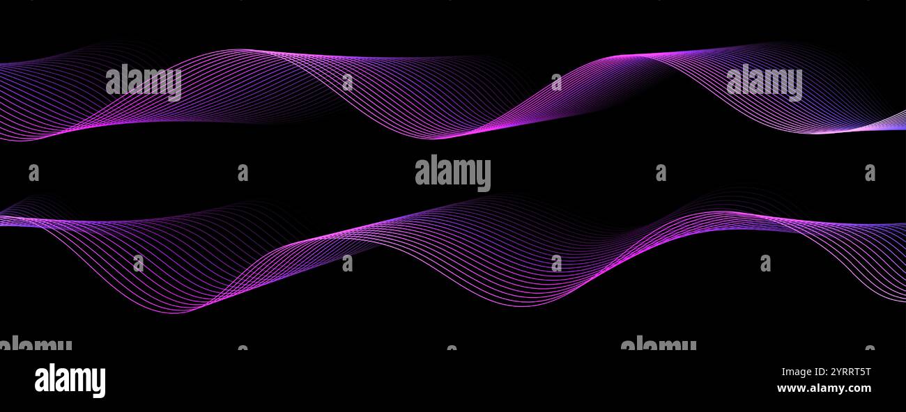 Wave sound line, abstract lines background, graphic thin curves design ...
