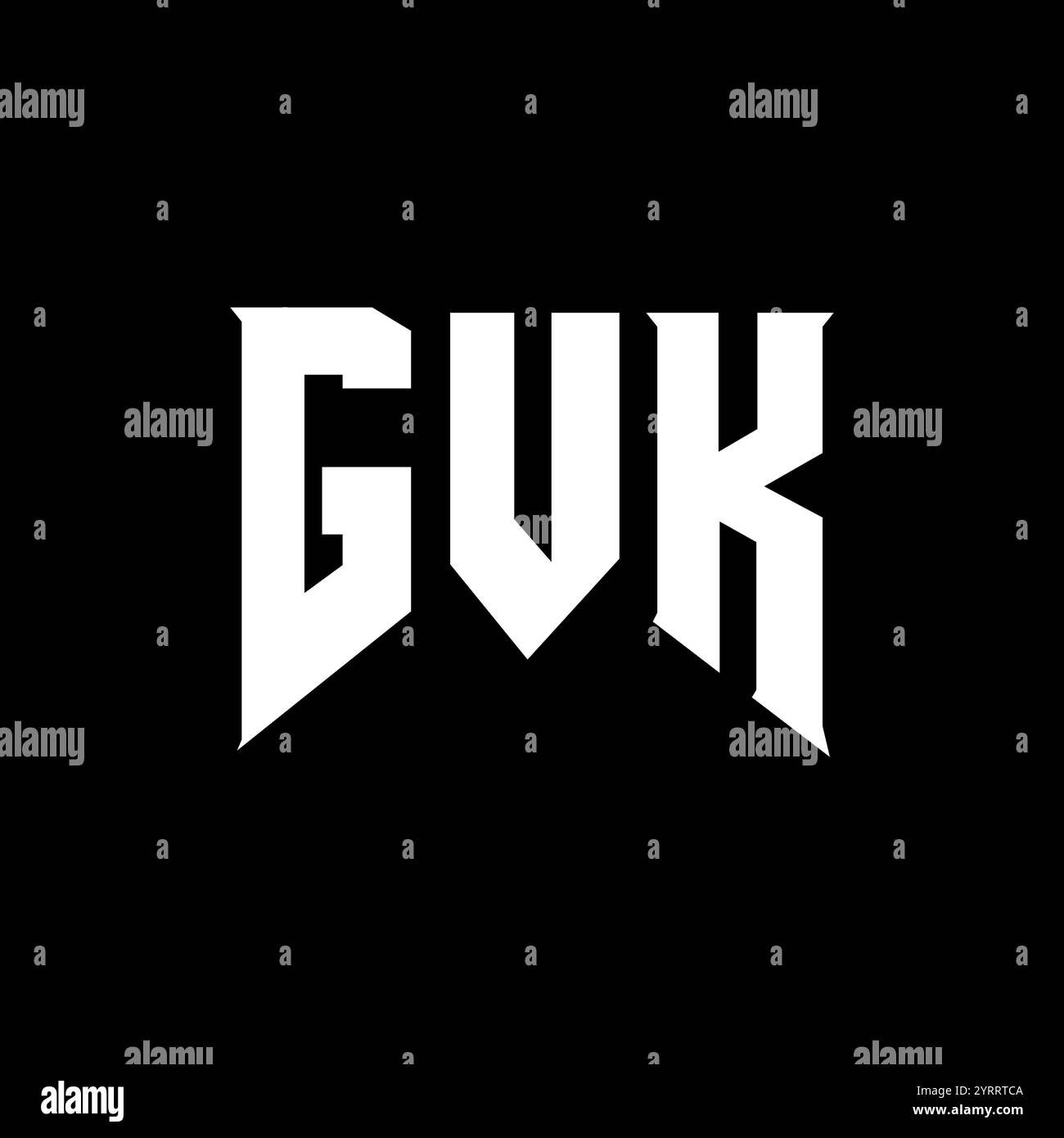 GVK letter logo design for technology company. GVK logo design black ...