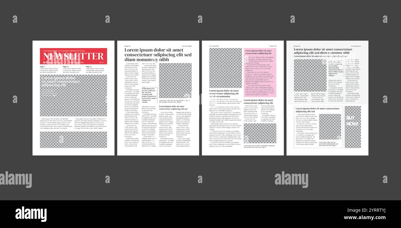 Canva editable newsletter hi-res stock photography and images - Alamy