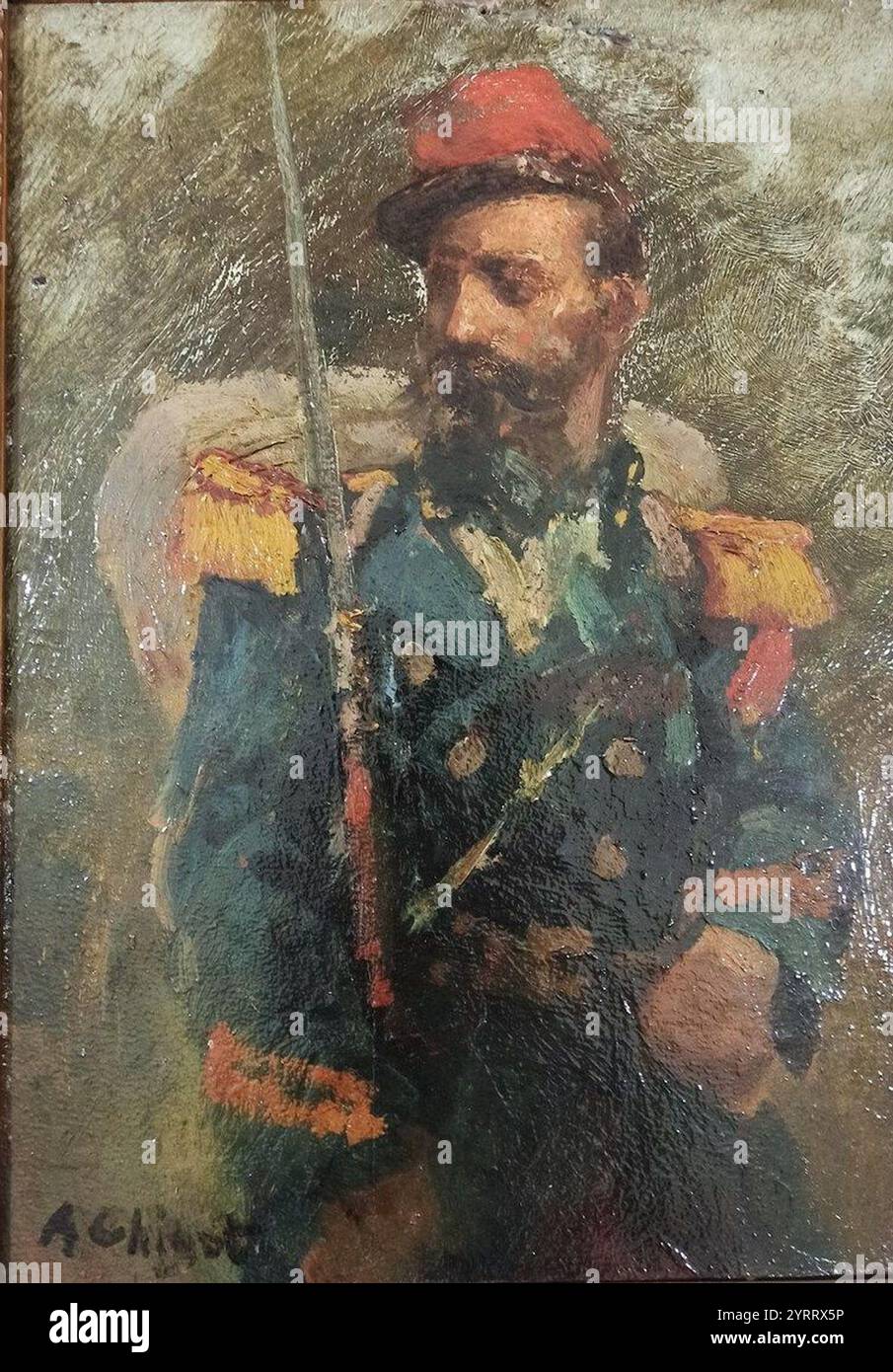 Alphonse Chigot (entourage de) - Soldat de trois-quart Stock Photo - Alamy