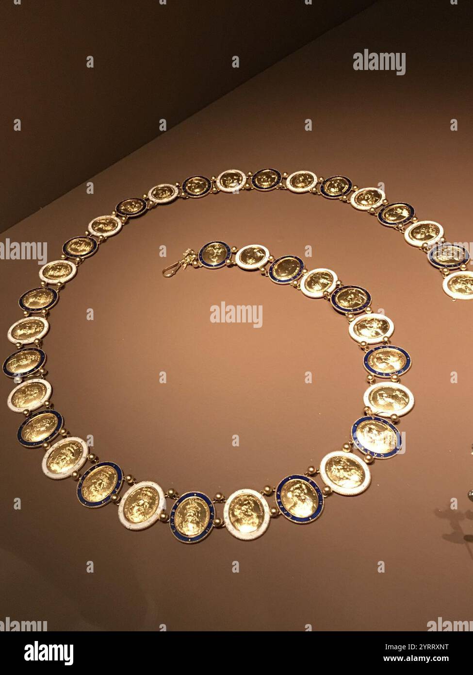 Chain with Portraits of Russian Grand Dukes and Monarchs Stock Photo ...