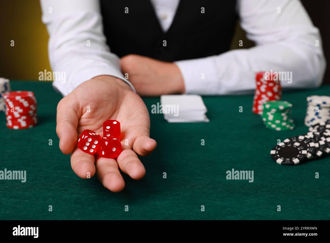 Gambling croupier hi-res stock photography and images - Alamy