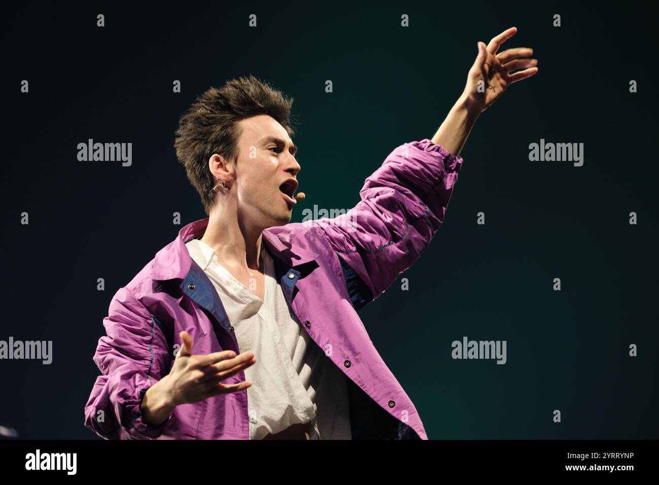 the english singer Jacob Collier during the performance at the WiZink ...