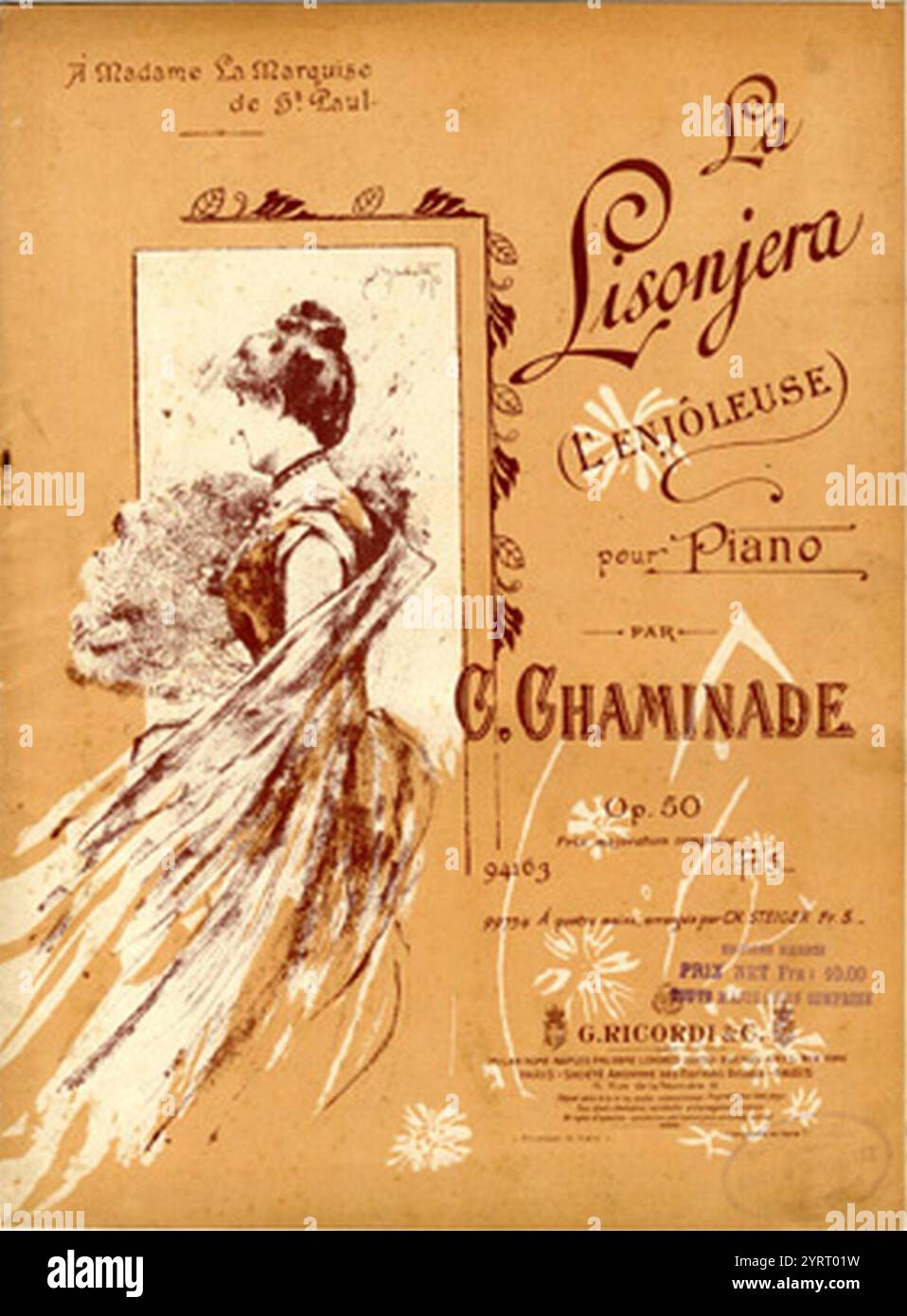 Chaminade La Lisonjera Stock Photo - Alamy