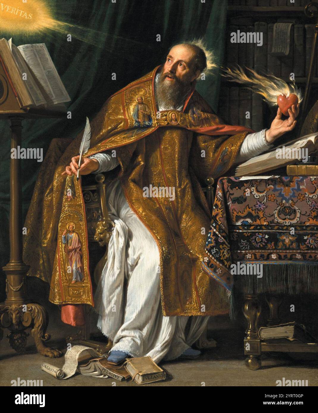 Champaigne, Philippe de - Saint Augustin - 1645-1650 Stock Photo - Alamy