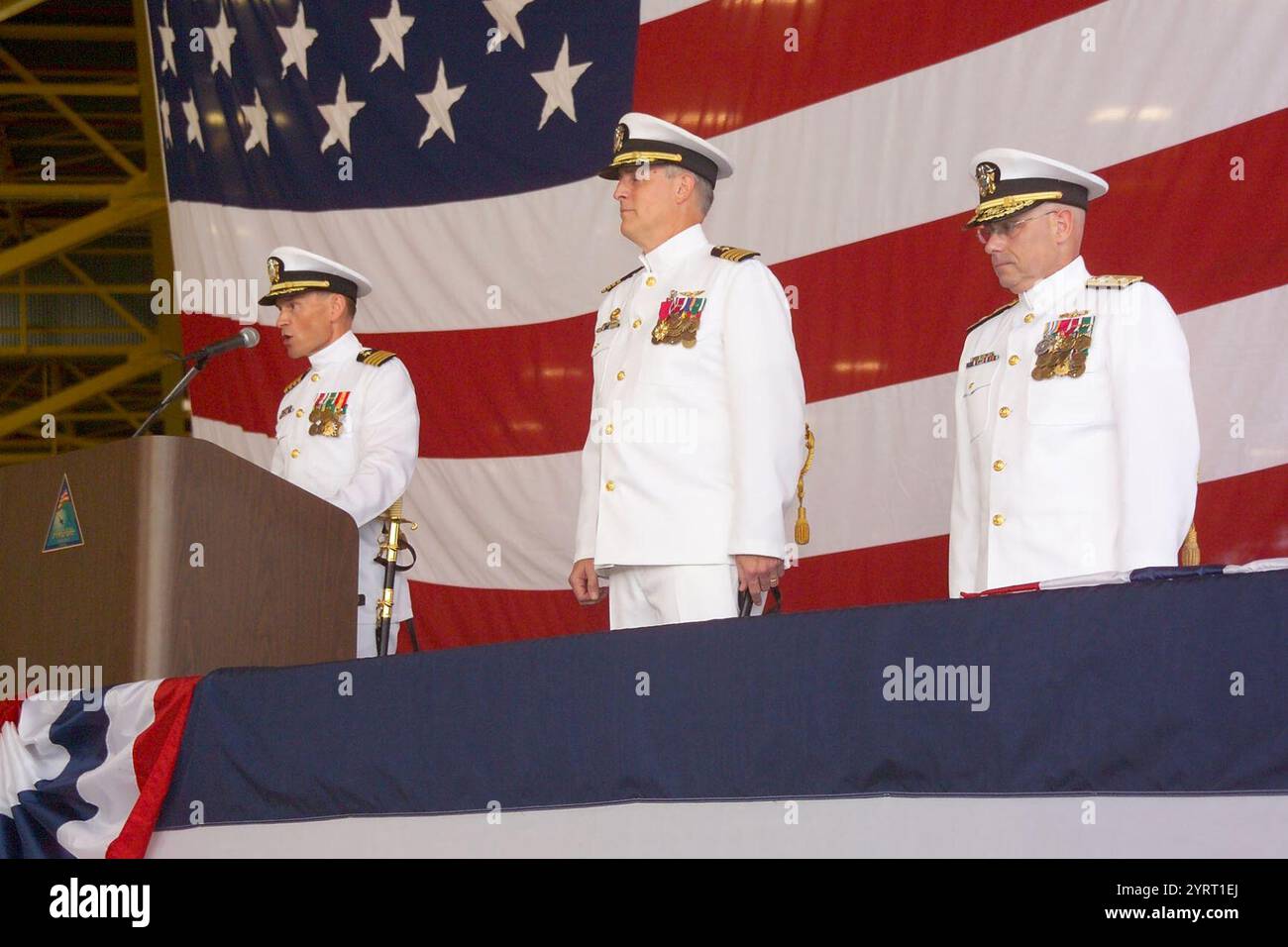 Change of Command Speech - Fleet Readiness Center Southeast Stock Photo ...