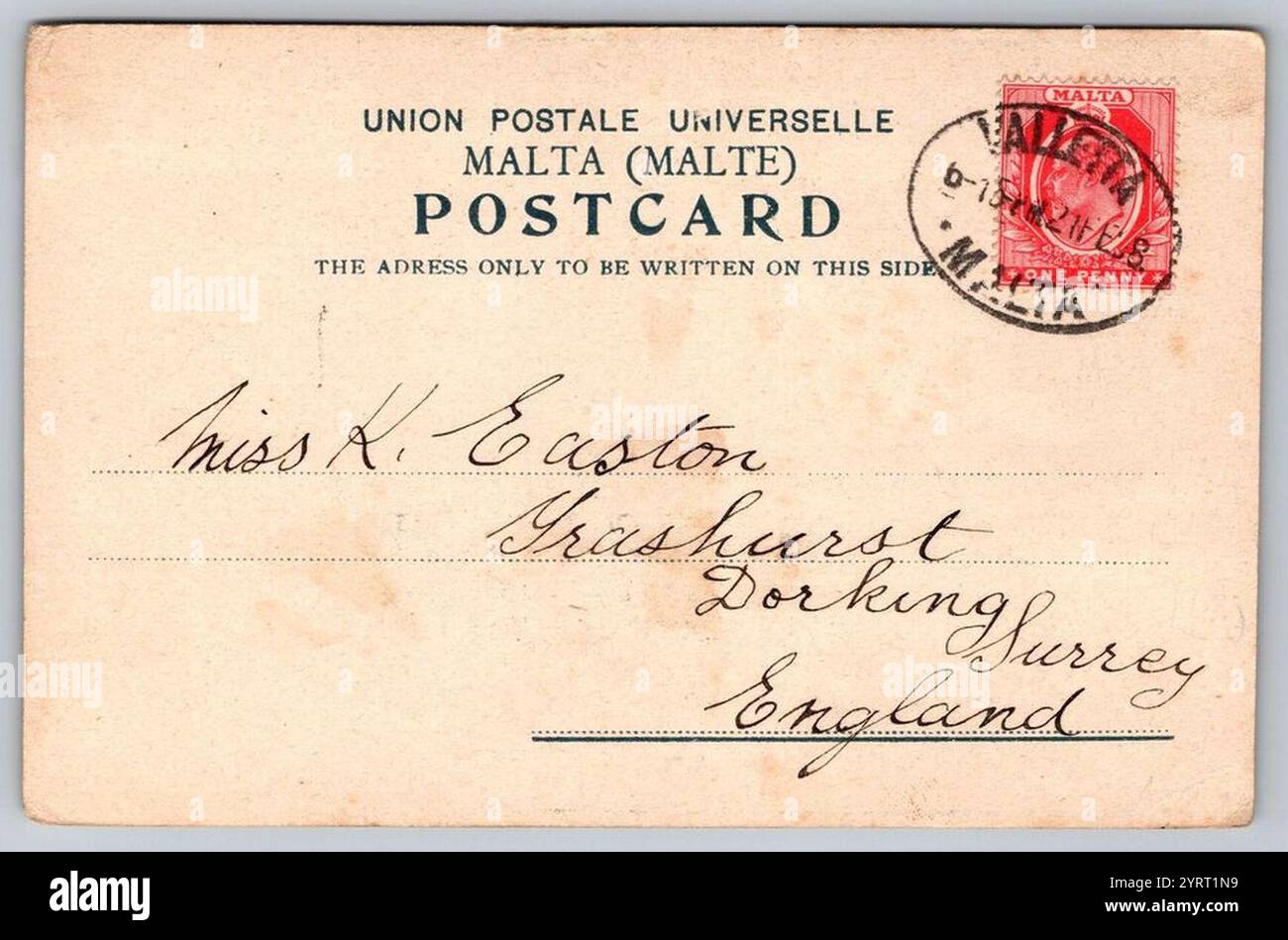 Chapel of Bones postcard (back), 1908 Stock Photo - Alamy