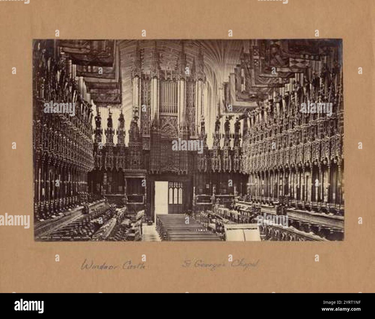 Chapel In Windsor Castle - George Washington Wilson Stock Photo - Alamy