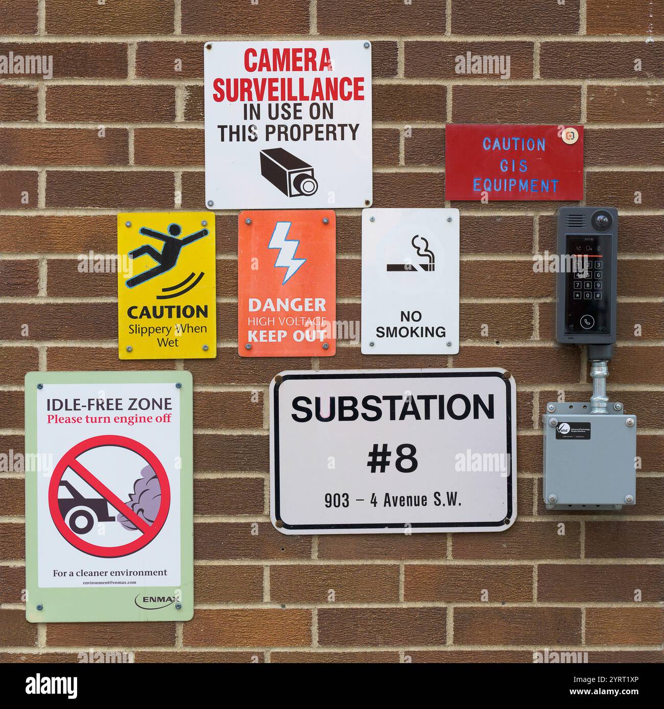 Downtown warning hi-res stock photography and images - Alamy