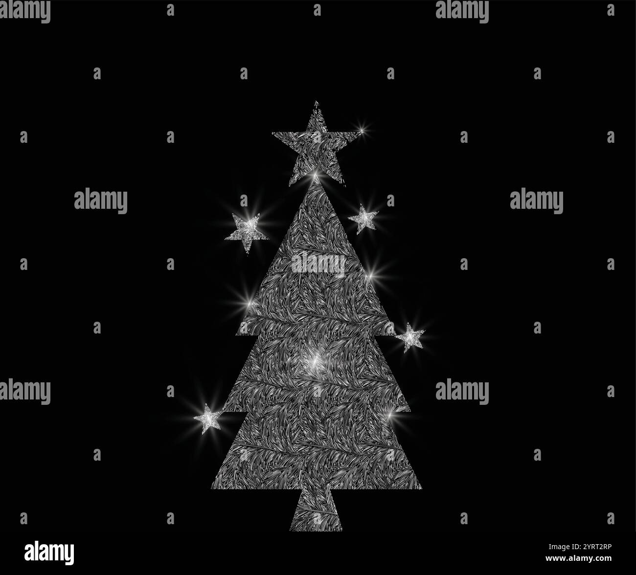 On black background golden new Black and White Stock Photos & Images ...