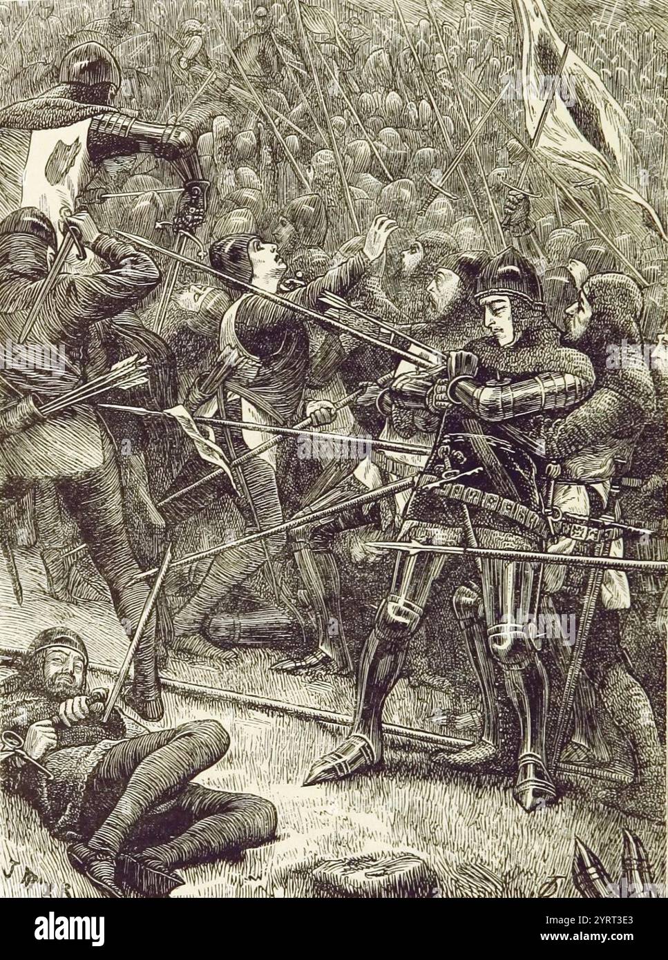 Charge of the Scots at Halidon Hill Stock Photo - Alamy