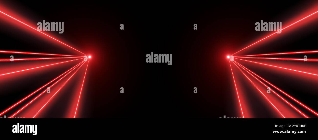 Red laser beams technology motion hi-res stock photography and images ...