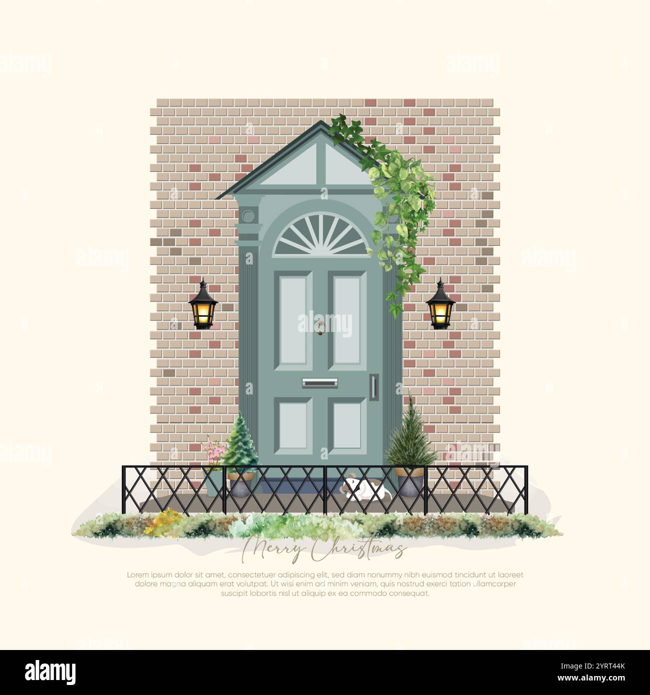 Christmas home decor new Stock Vector Images - Alamy