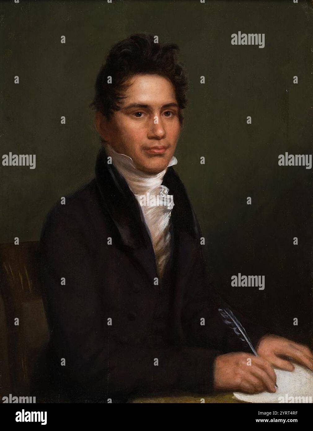 Charles Bird King - Portrait of John Ridge Stock Photo - Alamy