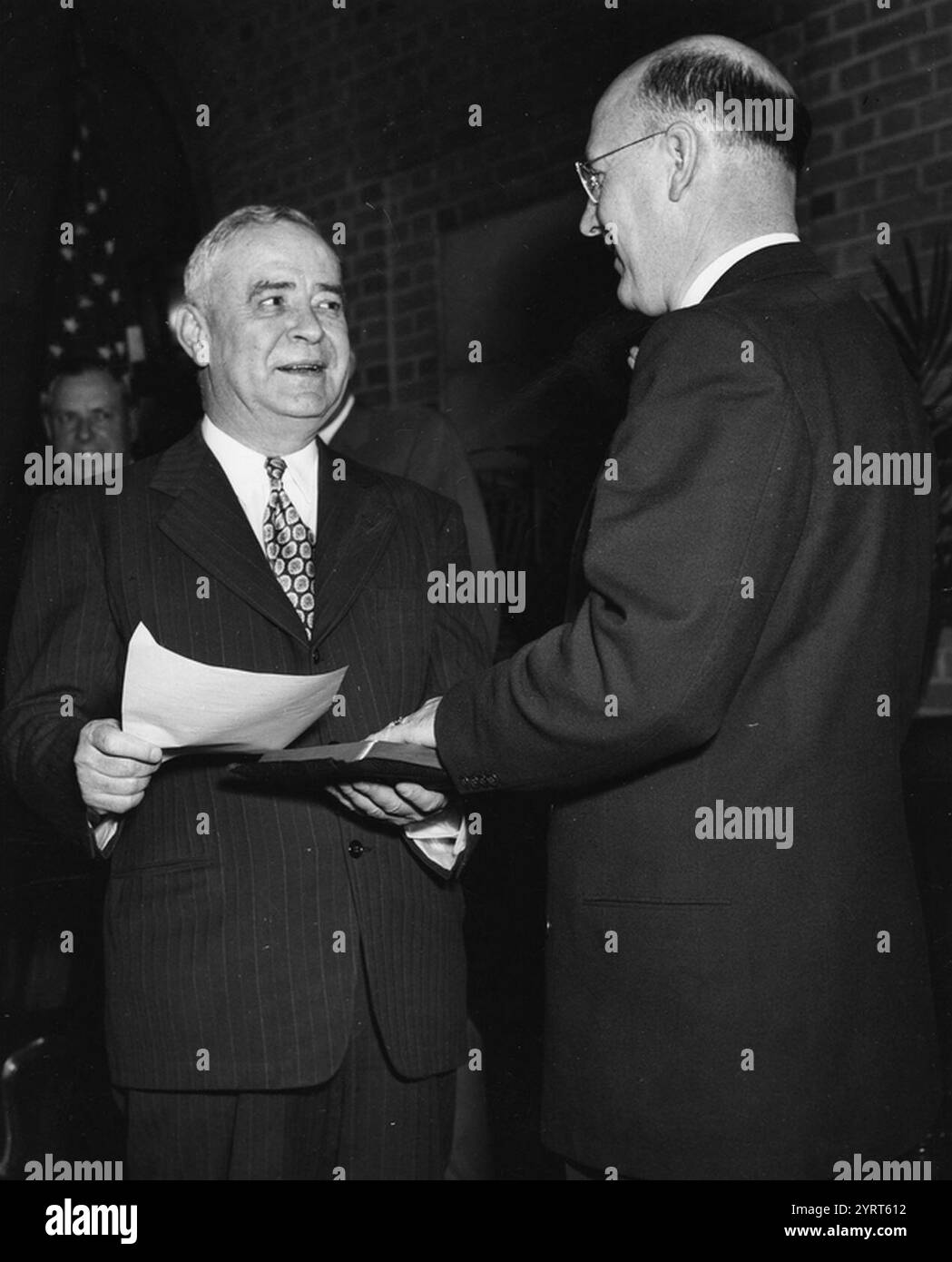 Charles Brannan sworn in by Wiley Rutledge Stock Photo - Alamy