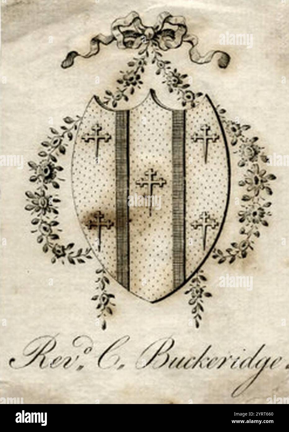 Charles Buckeridge bookplate Stock Photo - Alamy