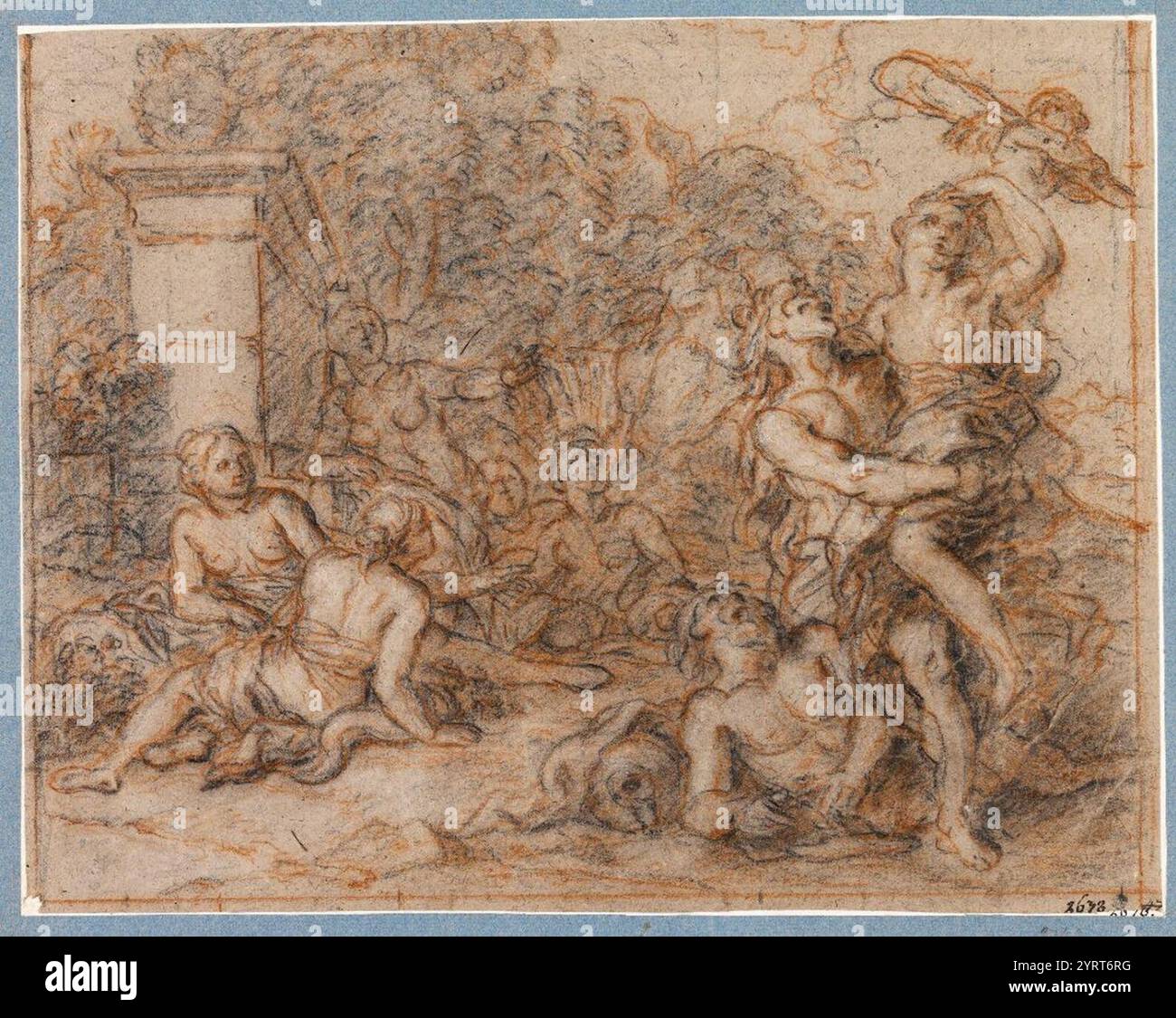 Charles de La Fosse - Hercules, Deianeira and Achelous Stock Photo - Alamy