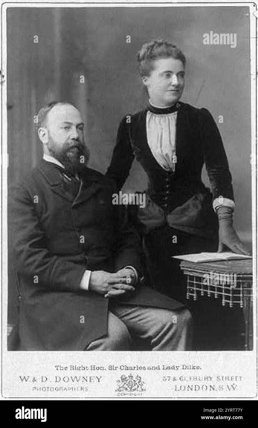 Charles Dilke, 2nd bt with his wife Stock Photo - Alamy