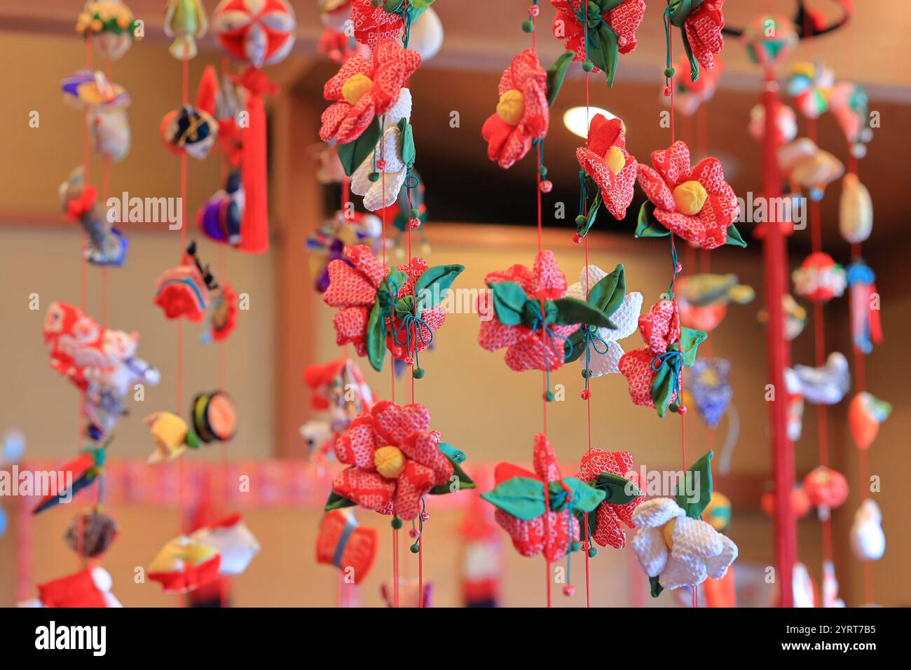 Kanagawa Prefecture Hanging dolls at Zama Shrine Stock Photo - Alamy