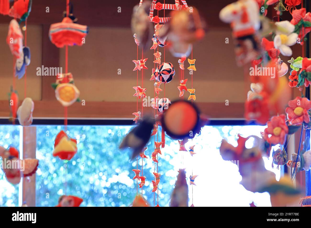 Kanagawa Prefecture Hanging dolls at Zama Shrine Stock Photo - Alamy