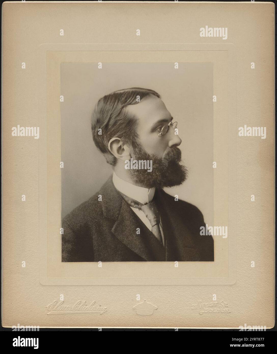 Charles Eliot by Elmer Chickering, c. 1892 Stock Photo - Alamy