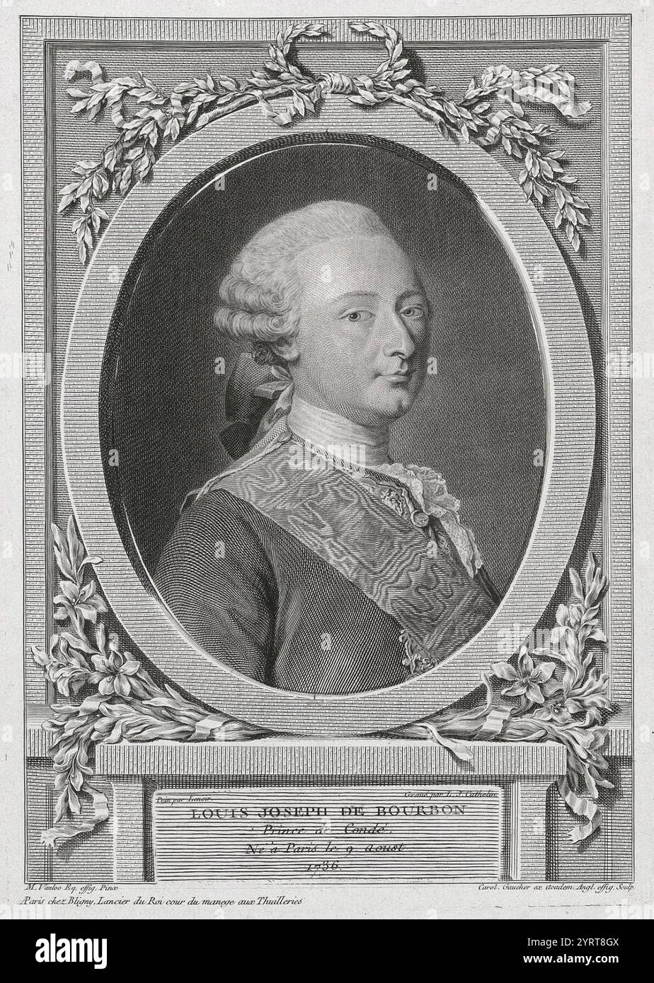Charles Etienne Gaucher - Louis Joseph de Bourbon, Prince of Condé ...