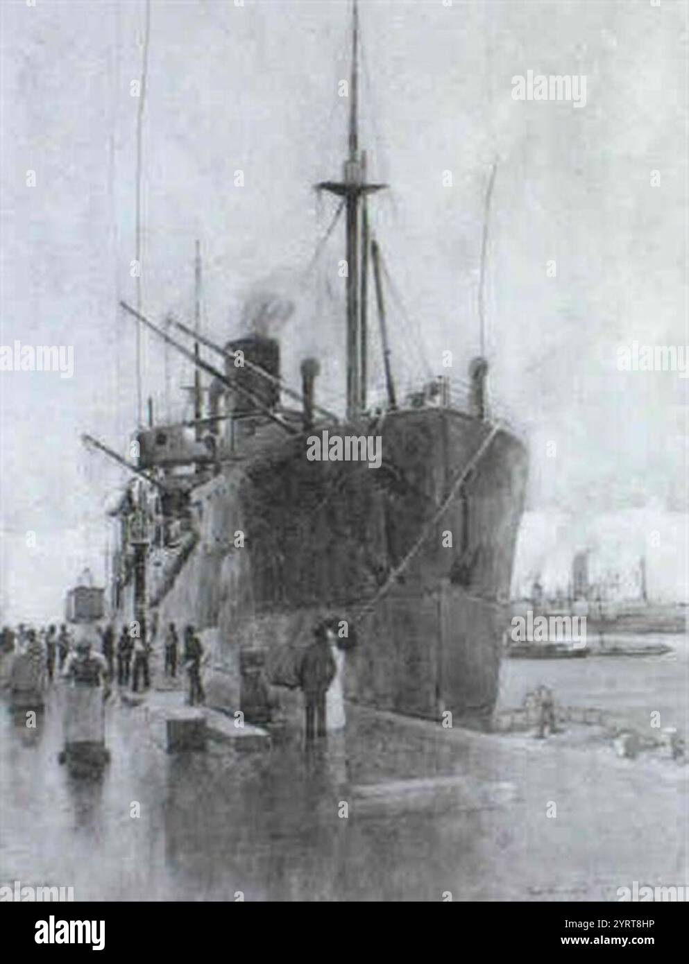 Charles Ephraim Smith Tindall - Troop ship, SS Ballarat, Victoria Dock ...