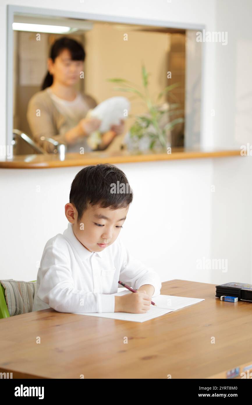 Boy study hard hi-res stock photography and images - Alamy