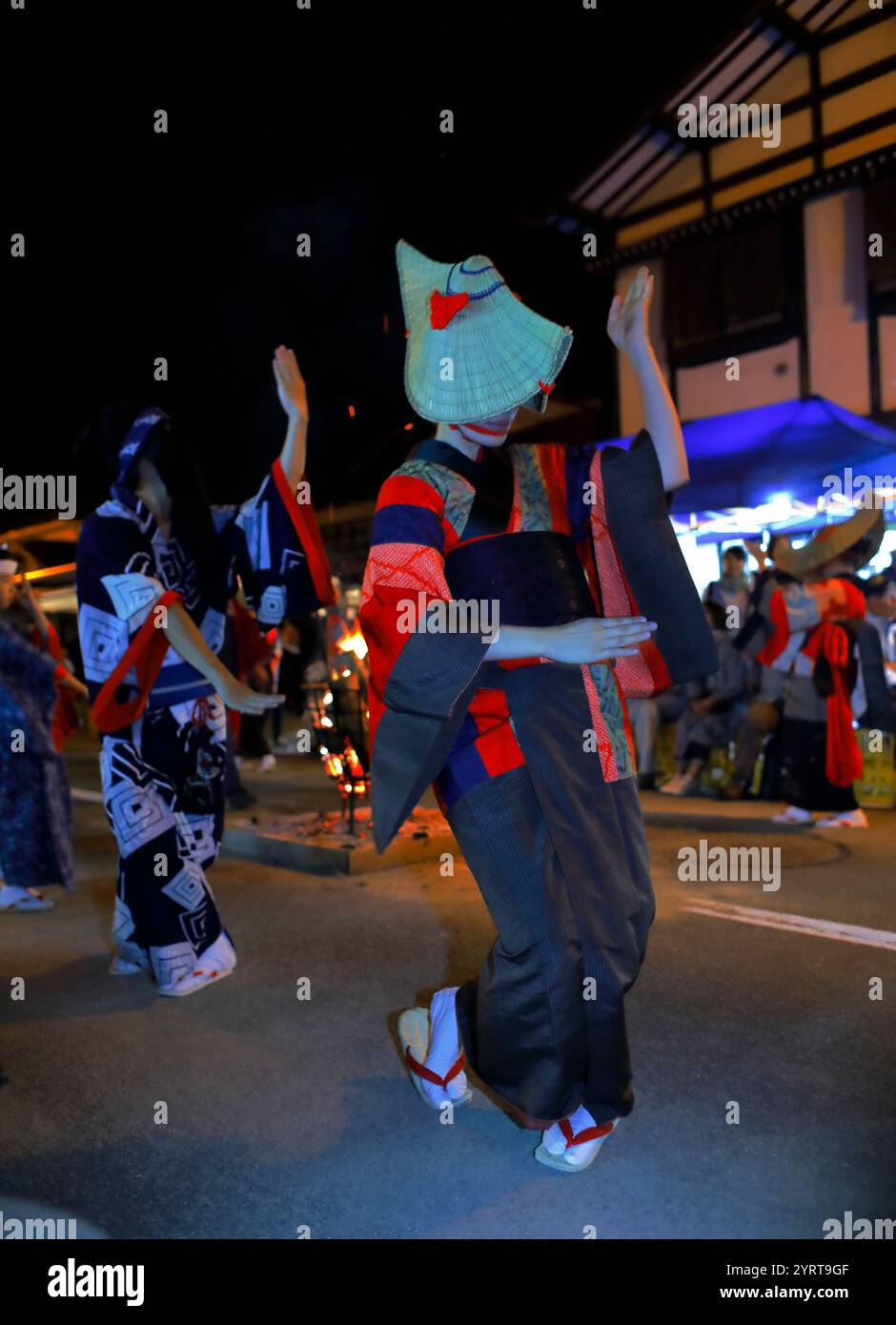 August, Nishimonai Bon Odori Dance, Akita Stock Photo - Alamy