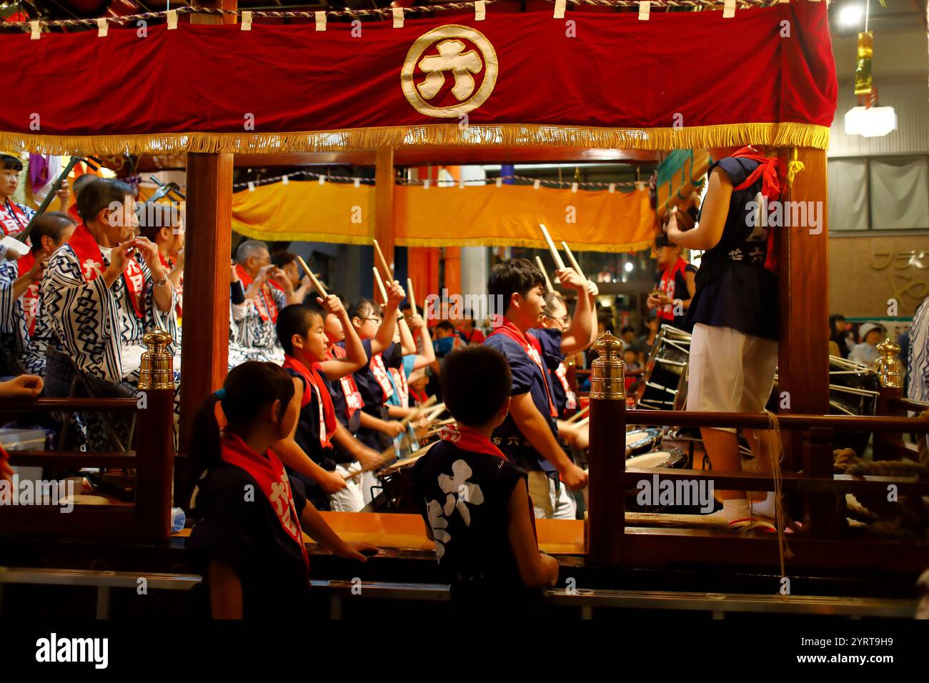 August: Hanawa Bayashi, Kazuno City Stock Photo - Alamy