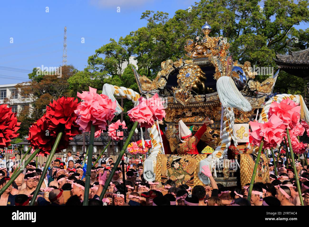 Nada Fighting Festival, Miyairi, Himeji, Hyogo Pref Stock Photo - Alamy