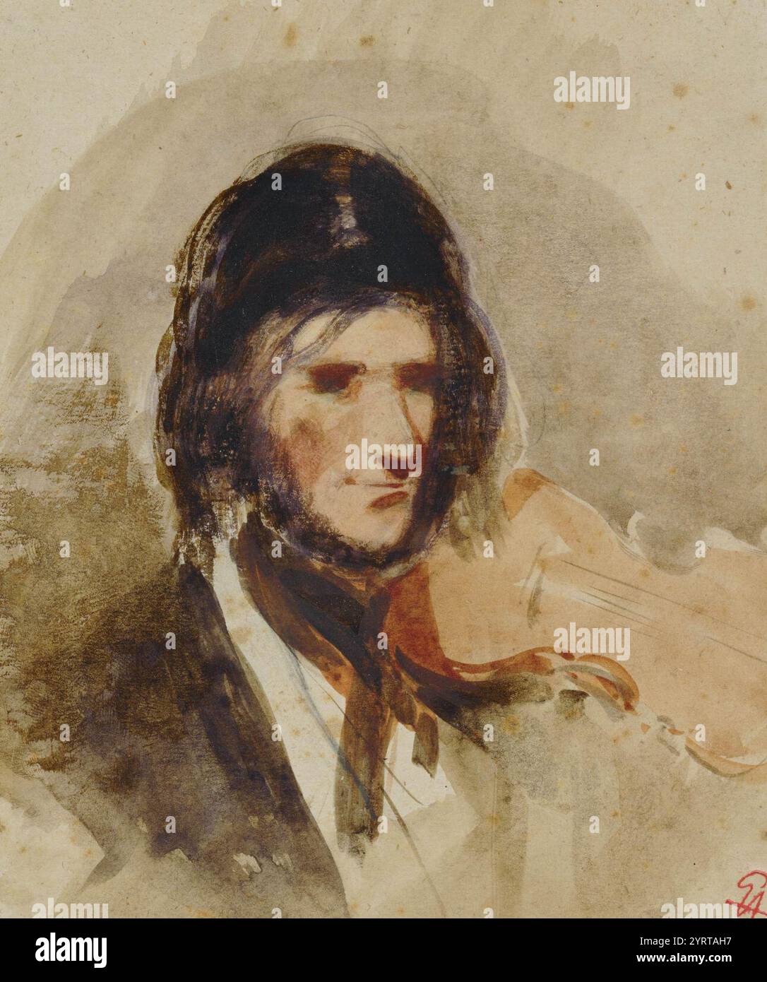 Charles Hoguet Portrait Paganini Stock Photo - Alamy
