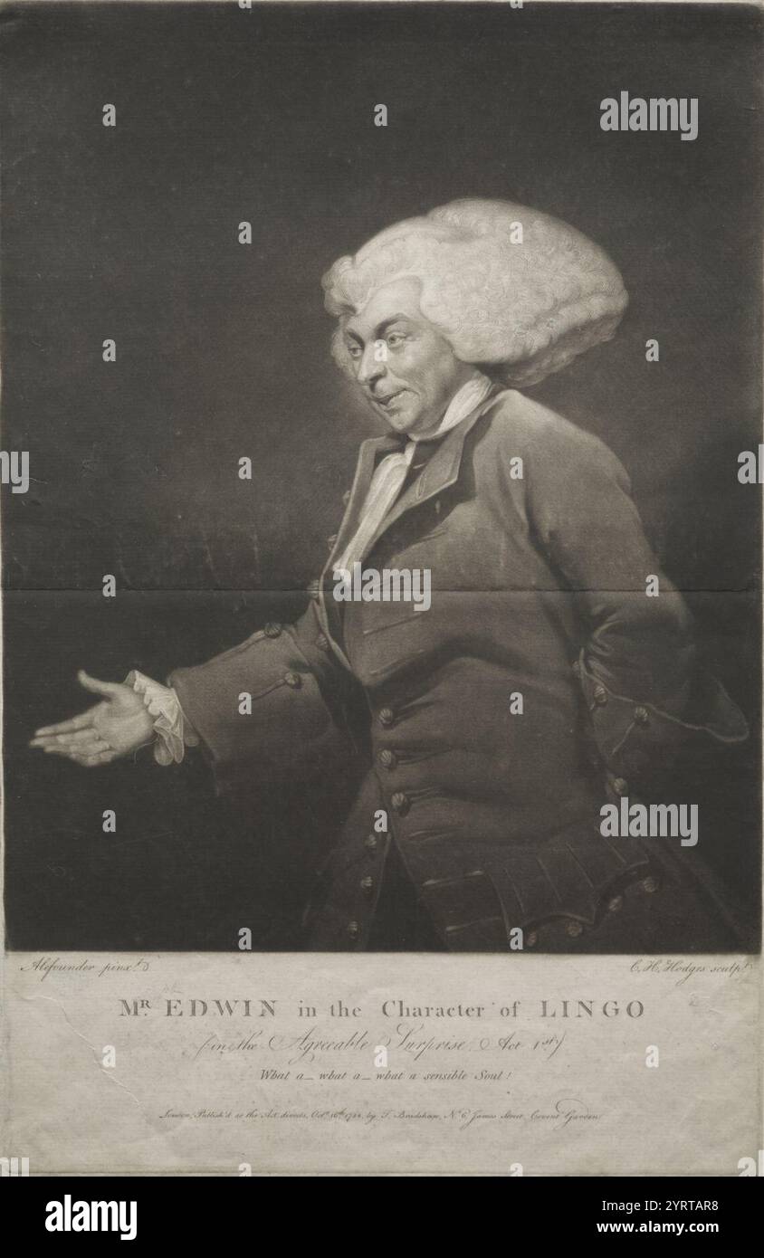 Charles Howard Hodges (British, 1764-1837) - Mr. Edwin in the Character ...