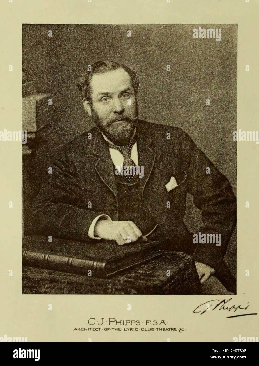 Charles J. Phipps by Alexander Bassano Stock Photo - Alamy