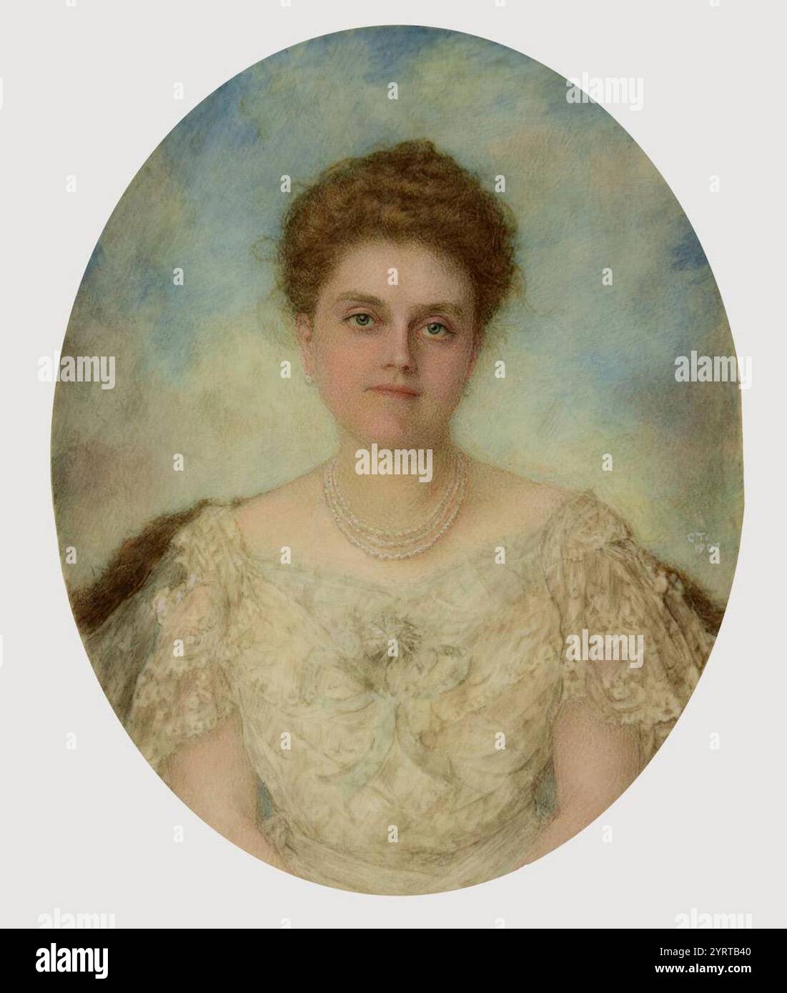 Charles James Turrell - Portrait of Susan Keim Savage Stock Photo - Alamy