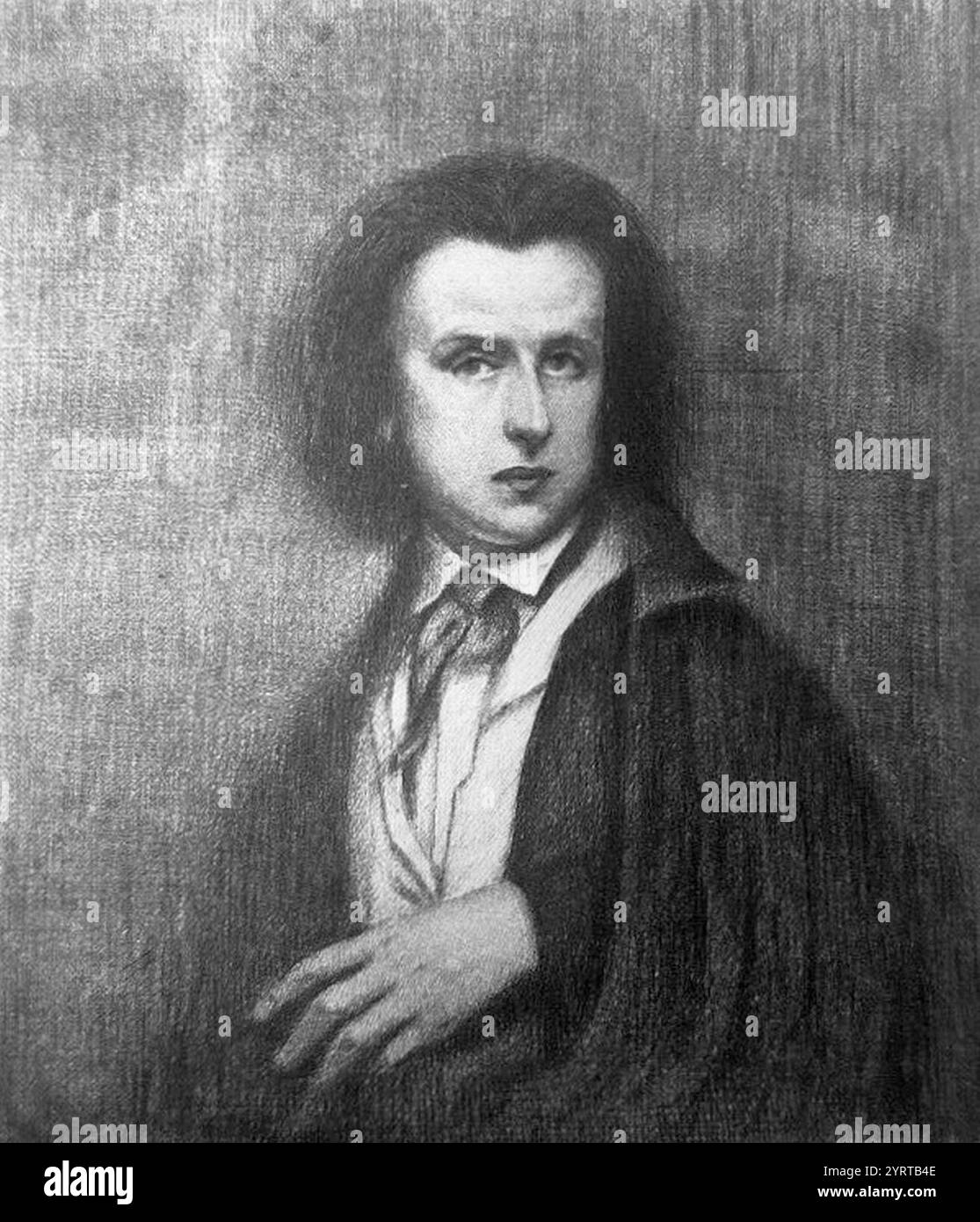 Charles Jean Richardot - Prosper Valmore (cropped Stock Photo - Alamy