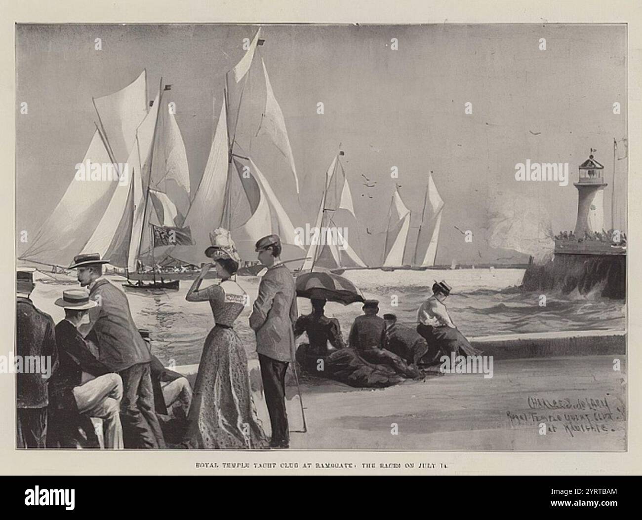 Charles John de Lacy - Royal Temple Yacht Club at Ramsgate the Races on ...