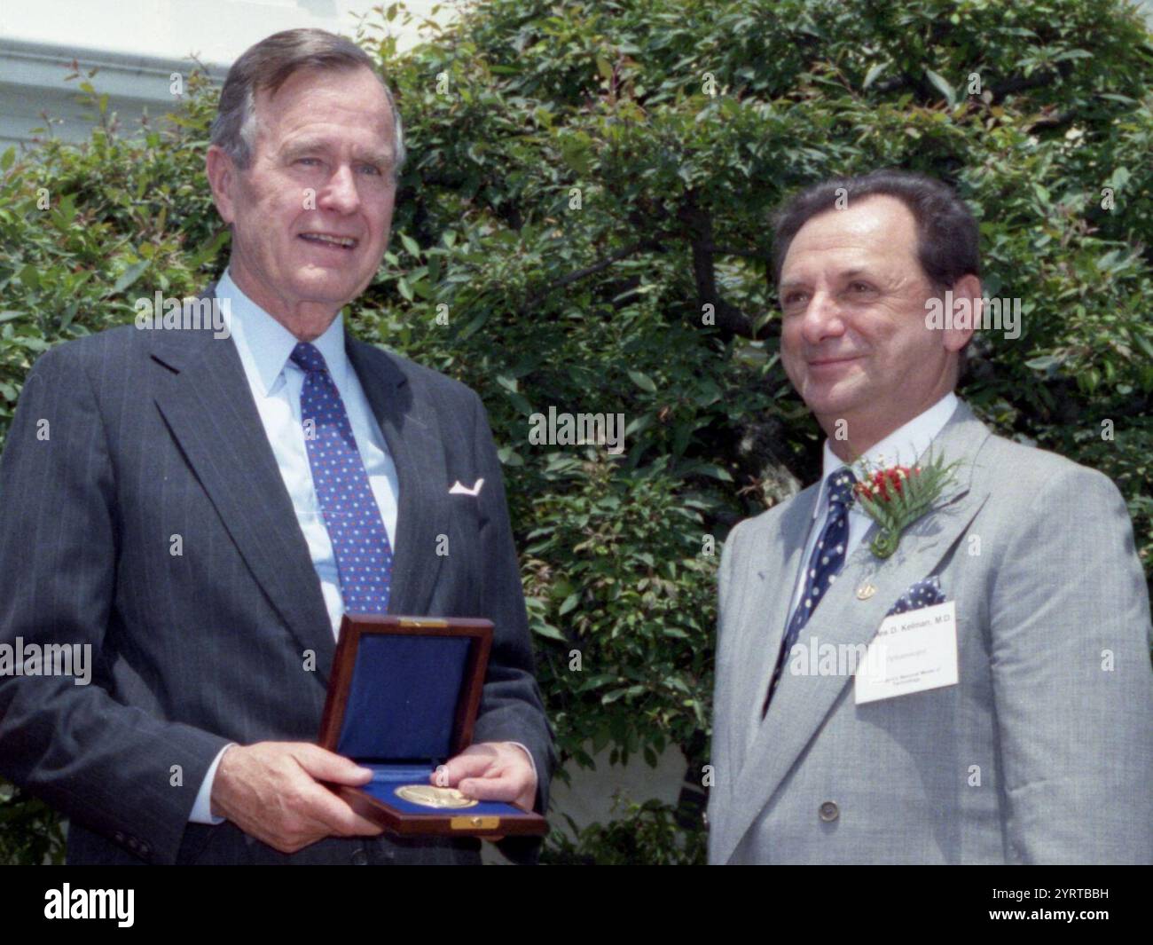 Charles Kelman receiving the National Technology Medal from President ...