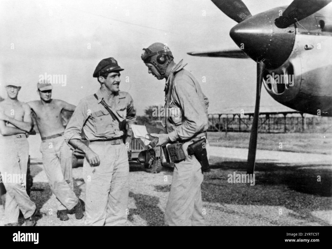 Charles Lindbergh & Maj. Thomas McGuire Stock Photo - Alamy
