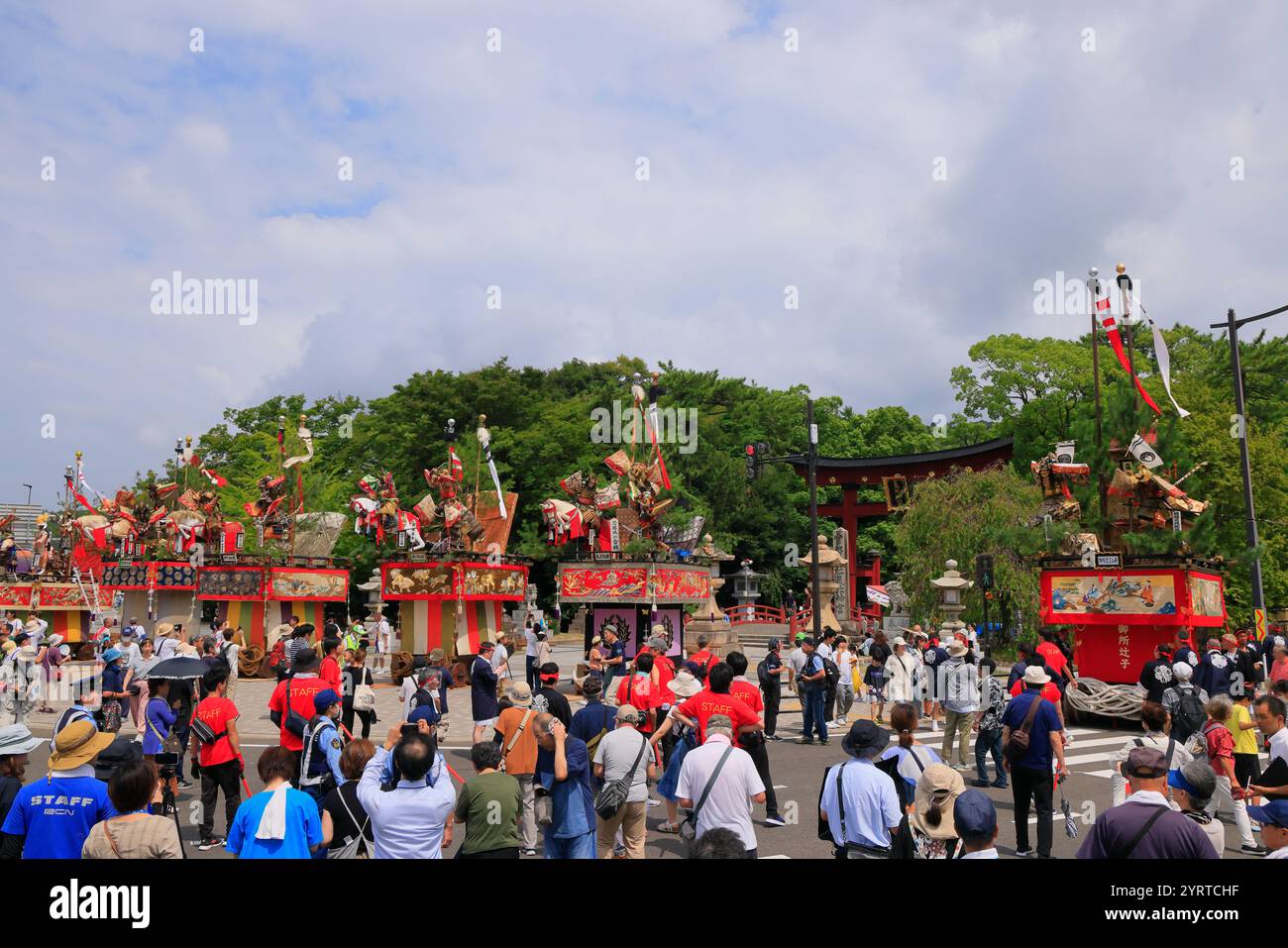 Tsuruga Festival: Floats, Tsuruga City, Fukui Prefecture Stock Photo ...