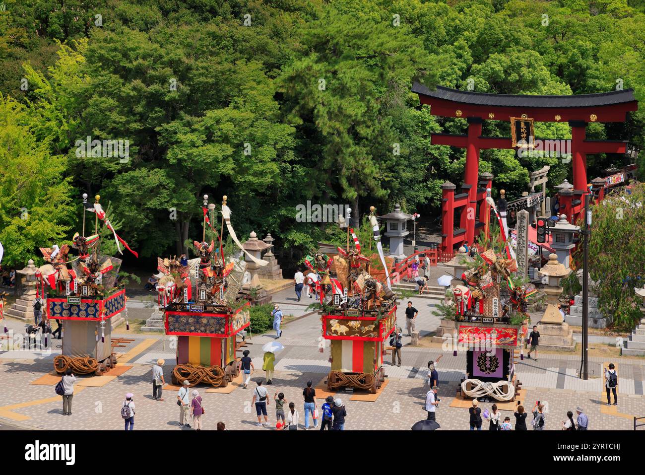 Tsuruga Festival: Floats, Tsuruga City, Fukui Prefecture Stock Photo ...
