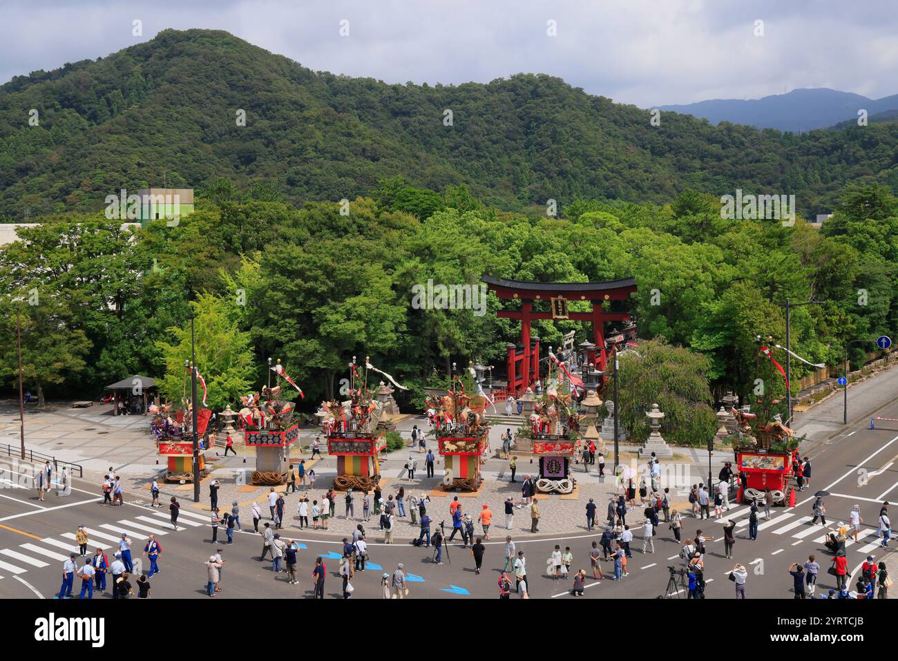 Tsuruga Festival: Floats, Tsuruga City, Fukui Prefecture Stock Photo ...