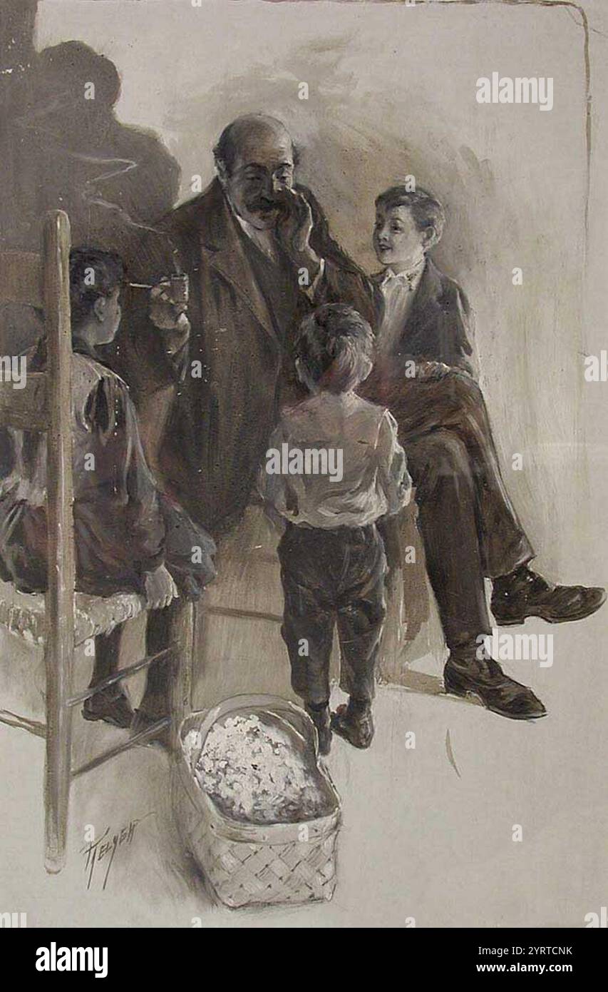 Charles M. Relyea - ILLUSTRATION FOR JAMES WHITCOMB RILEY'S 'A ...