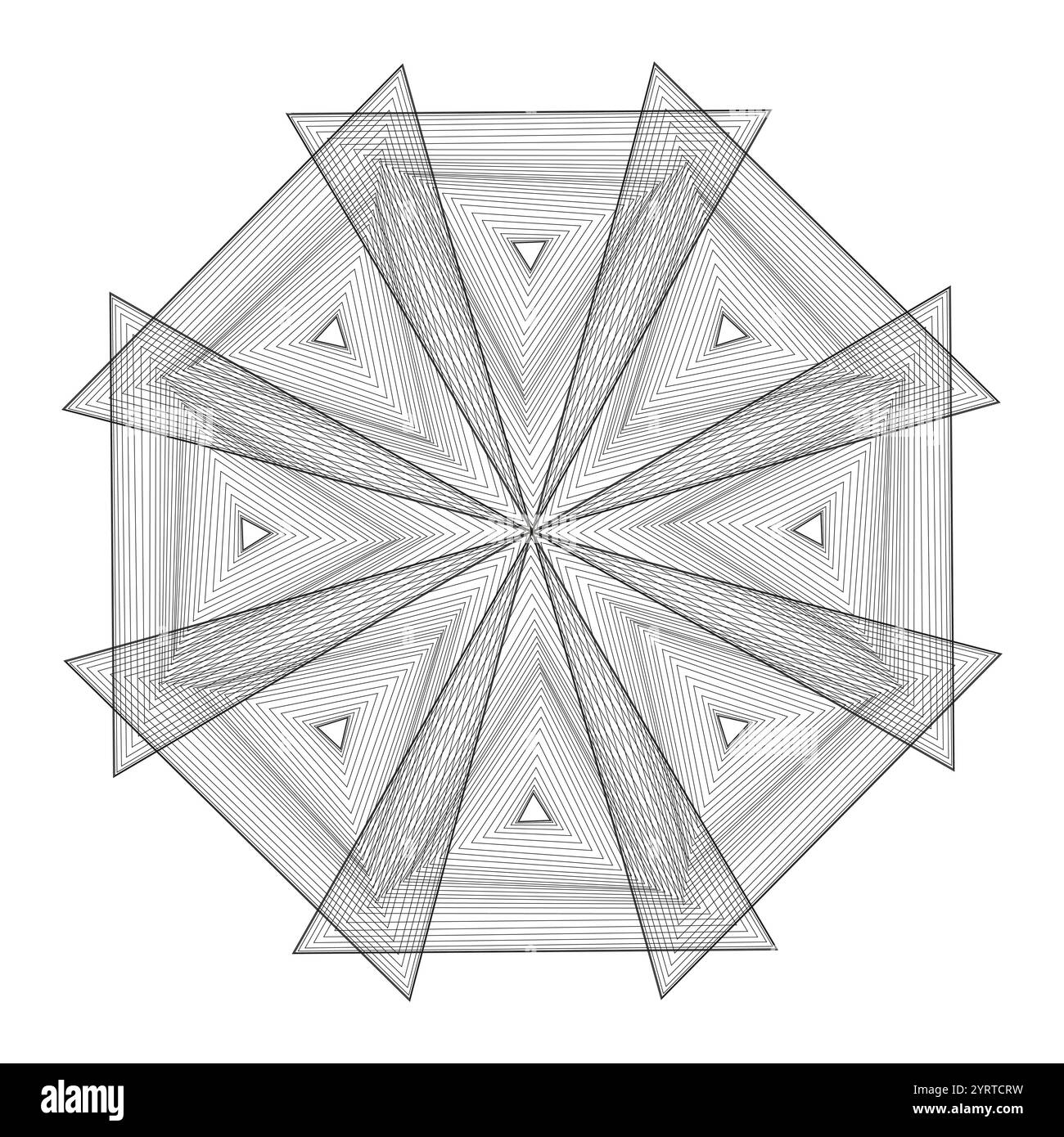 Triangle radial pattern hi-res stock photography and images - Alamy