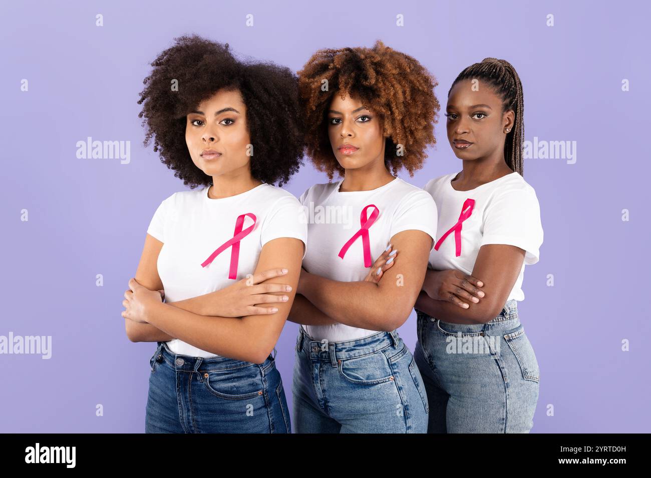 Three women raise awareness for cancer in stylish coordinated outfits ...