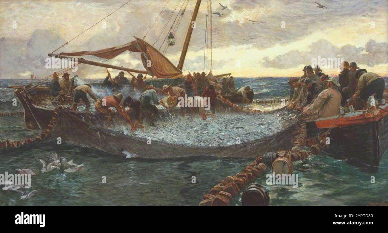 Charles Napier Hemy (1841-1917) - Pilchards Stock Photo - Alamy